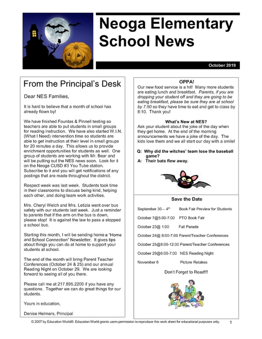 Neoga CUSD 3 - Neoga Elementary News